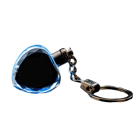 LED Crystal keyring - Heart - Engravable supplies TB Engravables – UKBlanks Ltd