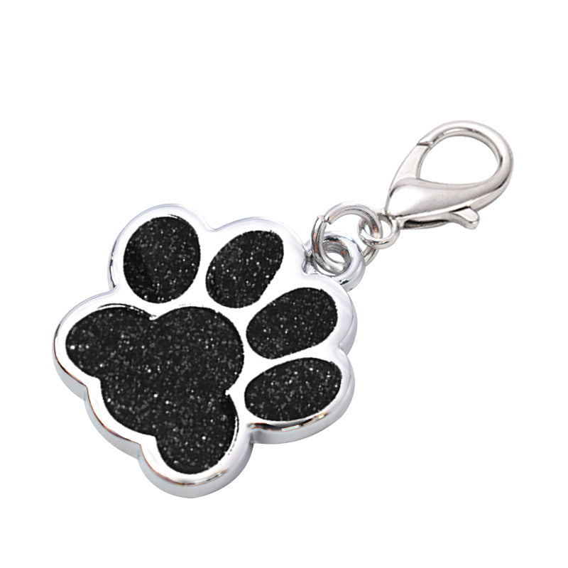 Laser Supplies - Dog Tag - Black Glitter Paw For Small Pets Wholesale ...