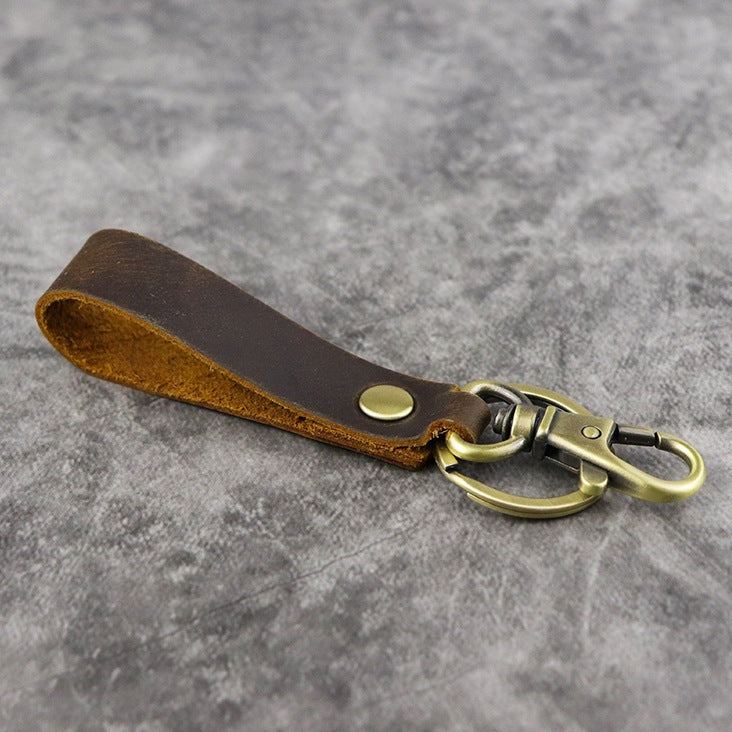 Laser Engravable Real Leather Key Strap - Dark Brown - TB Laser ...