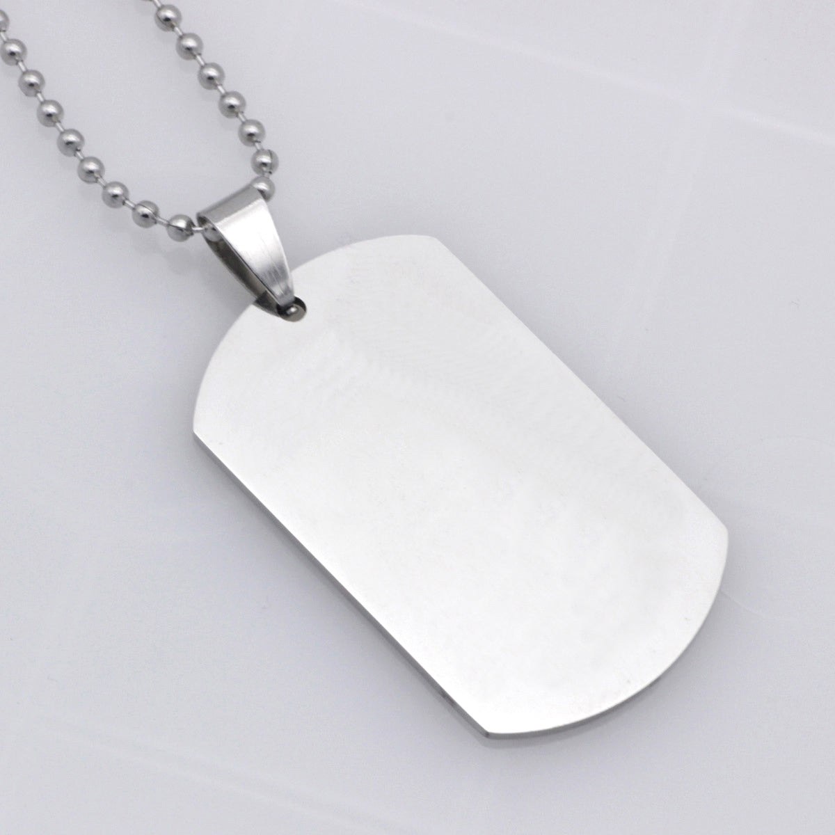 Laser Engravable Stainless Steel Name Tag - Silver - TB Laser supplies ...