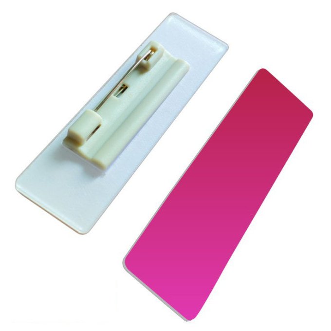 Laser Engravable - Custom Engraving - Name Badge - Pink - ThinkBaba ...
